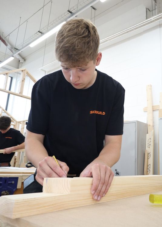 Matthew Set for Carpentry Competition at SkillBuild 2025 - SERC