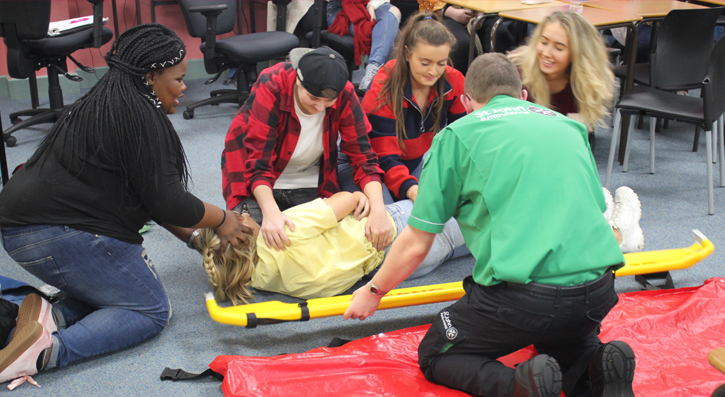 Health and Social Care students learn about the roles of a paramedic ...