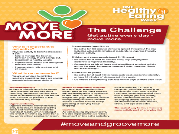 Healthy Eating Challenge Day 4: Move More - SERC