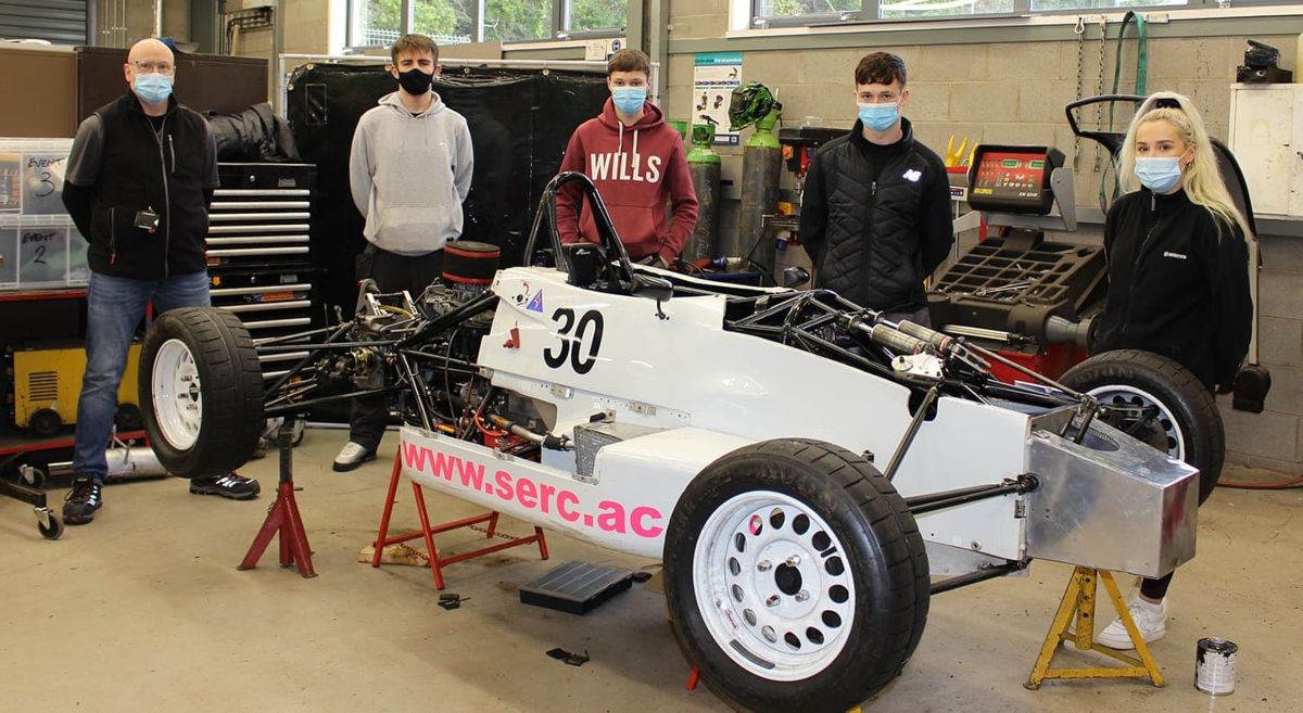 Motorsport Students Prep for Sprint Day at Kirkistown Circuit - SERC