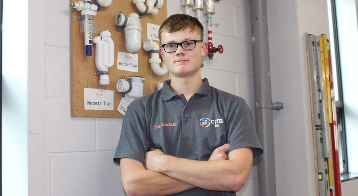 Plumbing Apprentice Andrew Set for WorldSkillsUK - SERC