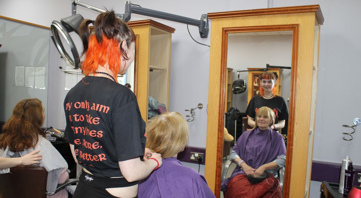 Charity Pamper Day Success for Beauty and Hairdressing Students - SERC